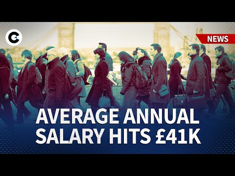 Is the average annual salary in the UK rising?