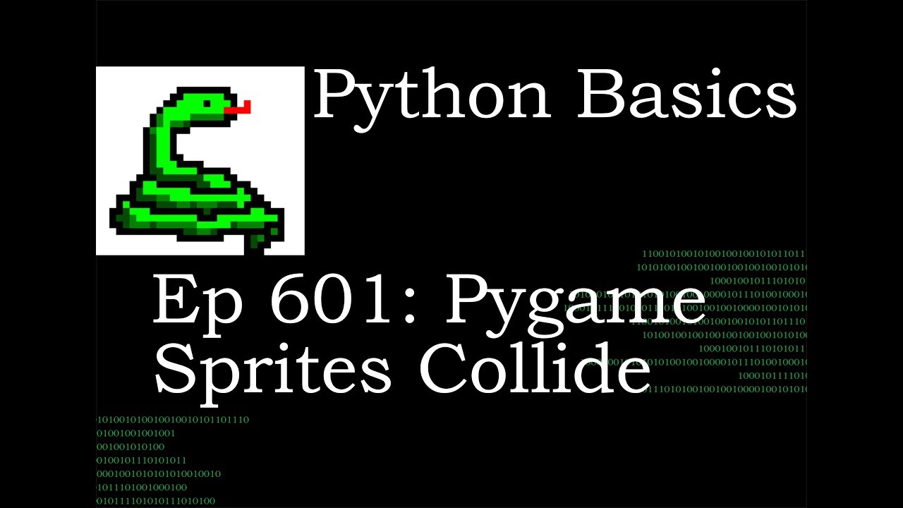 Python Basics Tutorial Pygame Sprite Collide