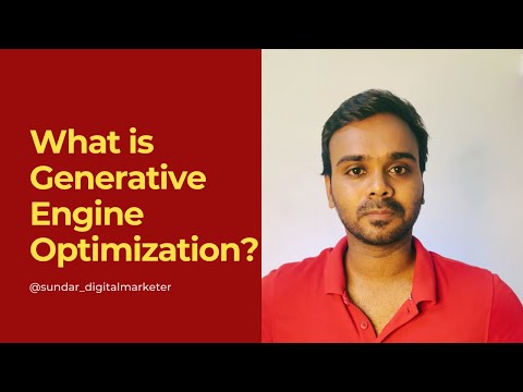 What is GEO? What is Generative Engine Optimisation - Explained in Tamil