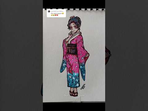 Koyuki (akaza wife), speed drawing #anime #drawing #koyuki #demonslayer #art #animeart #animedrawing