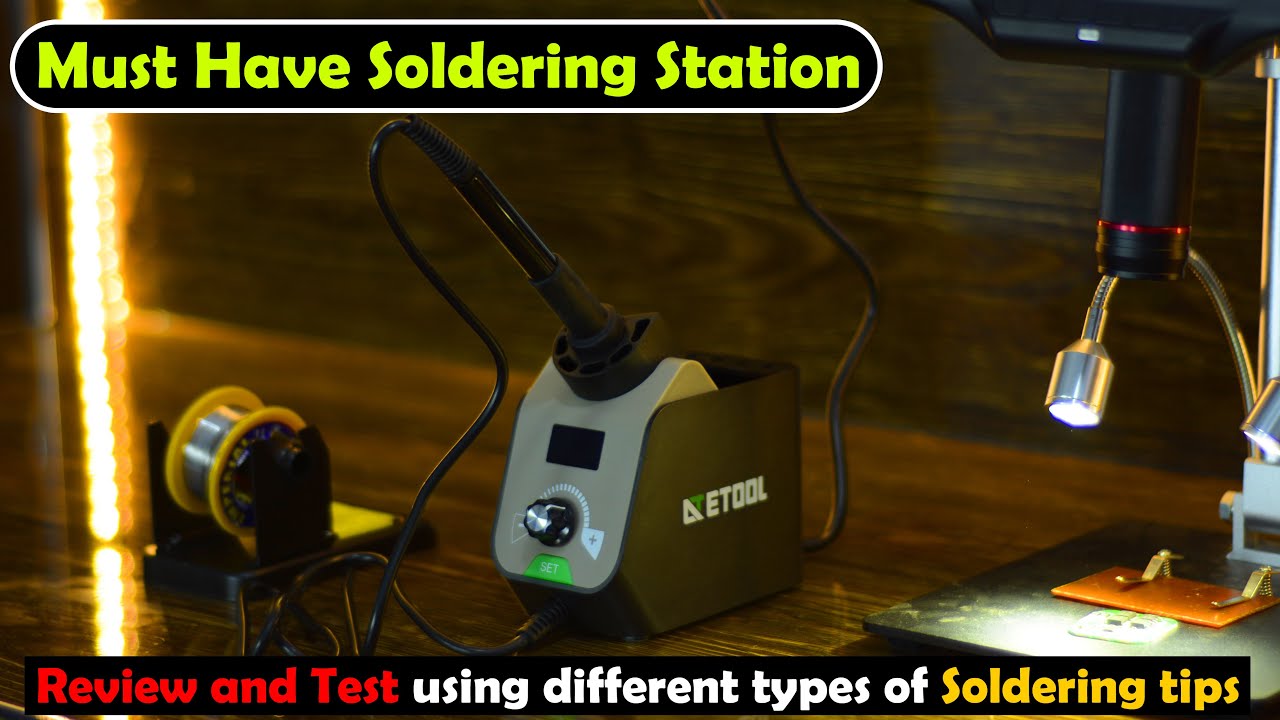 Soldering Station AE689A from ATETOOL Review & Soldering Test usng different types of Soldering Tips