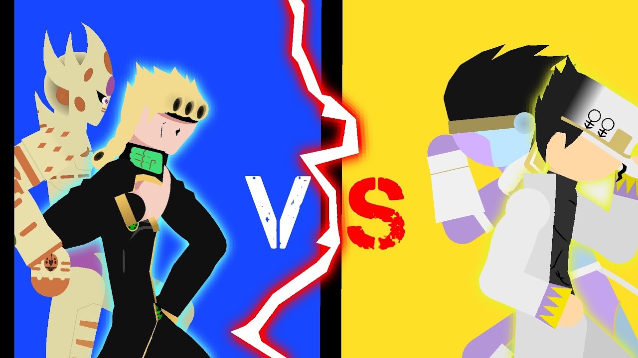 Jotaro vs Giorno(stick nodes)
