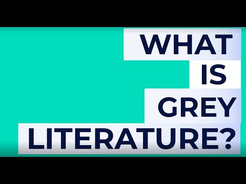 What is Grey Literature?