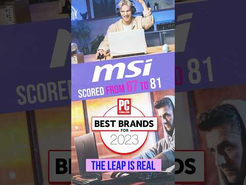 MSI - PC Mag's Laptop Best Brand of 2023! | MSI