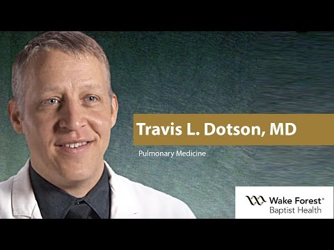 Travis L. Dotson, MD - Pulmonary Medicine - Wake Forest Baptist Health