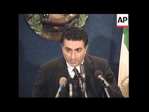 USA: THE SON OF LATE SHAH OF IRAN PRESS CONFERENCE