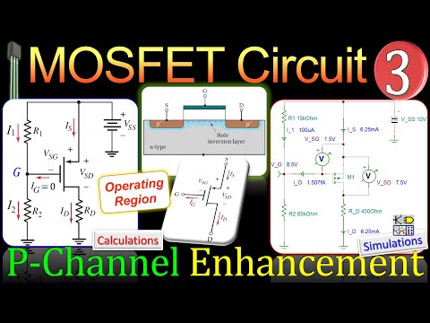 MOSFET Circuit 🌟 P-Channel Enhancement MOSFET 🌟 Saturation & Triode Region 💡 Example 3