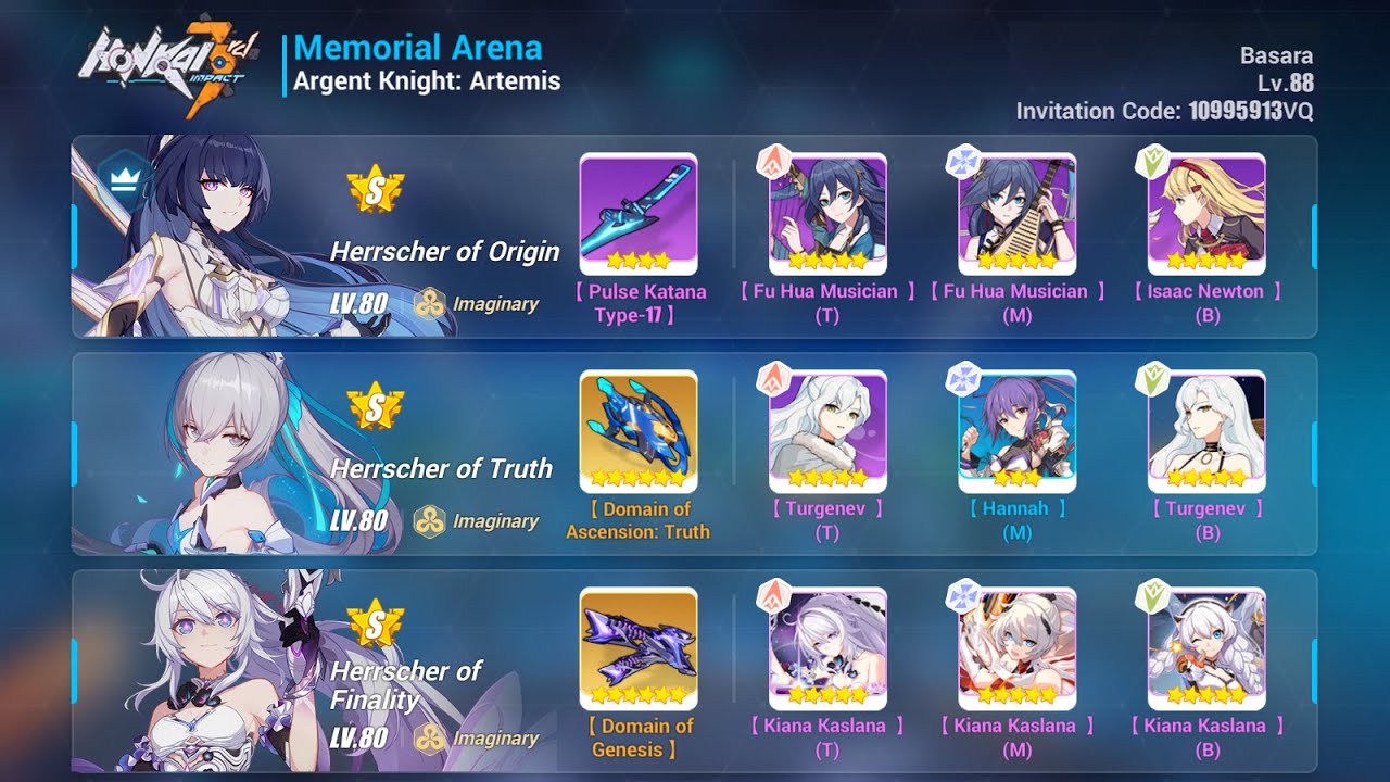 Argent Knight: Artemis - Memorial - Arustats