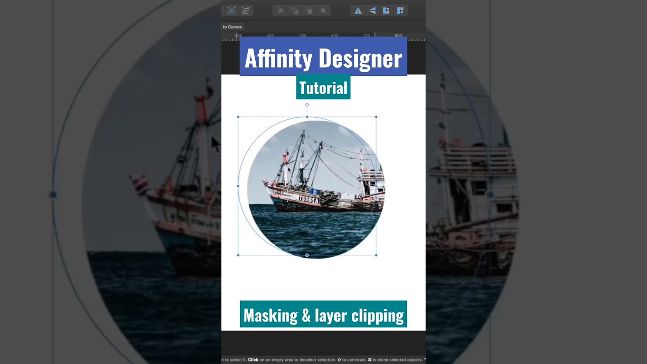 Affinity Designer Tutorial. Masking & Layer Clipping #affinitydesigner #affinity #howto
