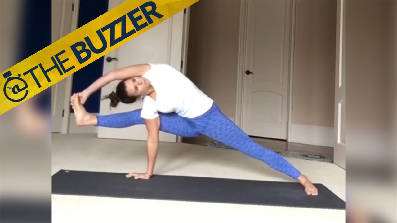 Danica Patrick shows how bendy she can be with new impressive yoga pose