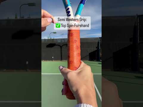 Tennis racquet grips explained in 25 sec! #tennis #tennistutorial #tennisgrips #tennistips #fitness