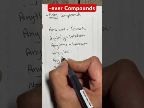 Ever compound words. #oldstylelearning #vocabulary #spokenenglish #englishgrammar