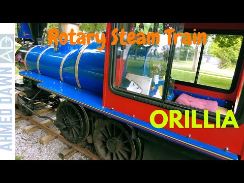 Rotary Steam Train In Orillia Couchiching Beach Park | Orillia, Ontario, Canada