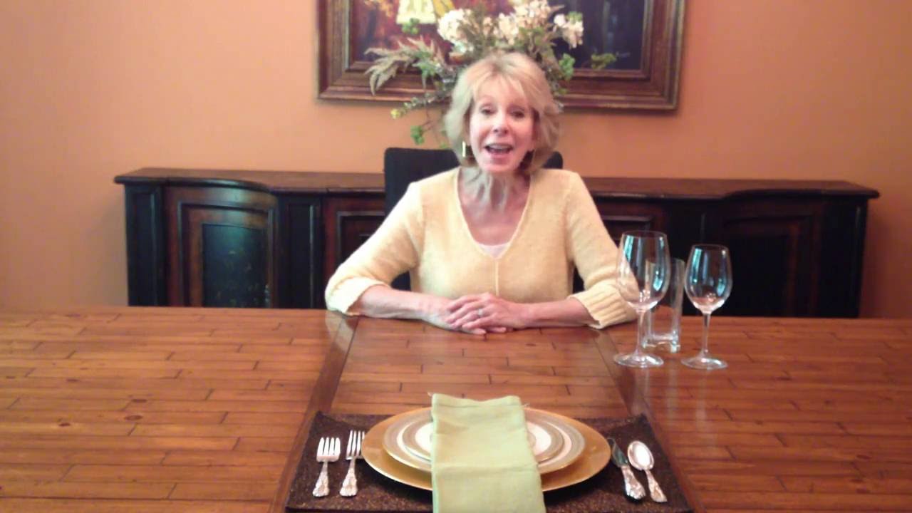 Table Setting - Where Do Wine Glasses Go?
