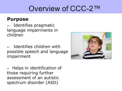 Using the Childrens Communication Checklist-2 for Children with SLI and Autism