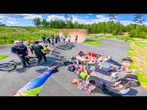 Over 50 KIDS Showed up!! // Pumptrack Camp i Kryllingparken || SebwiiTV