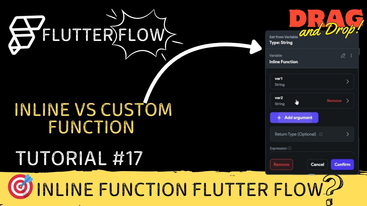 Inline vs Custom Function | inline function flutter flow | function in flutter #function#flutterflow