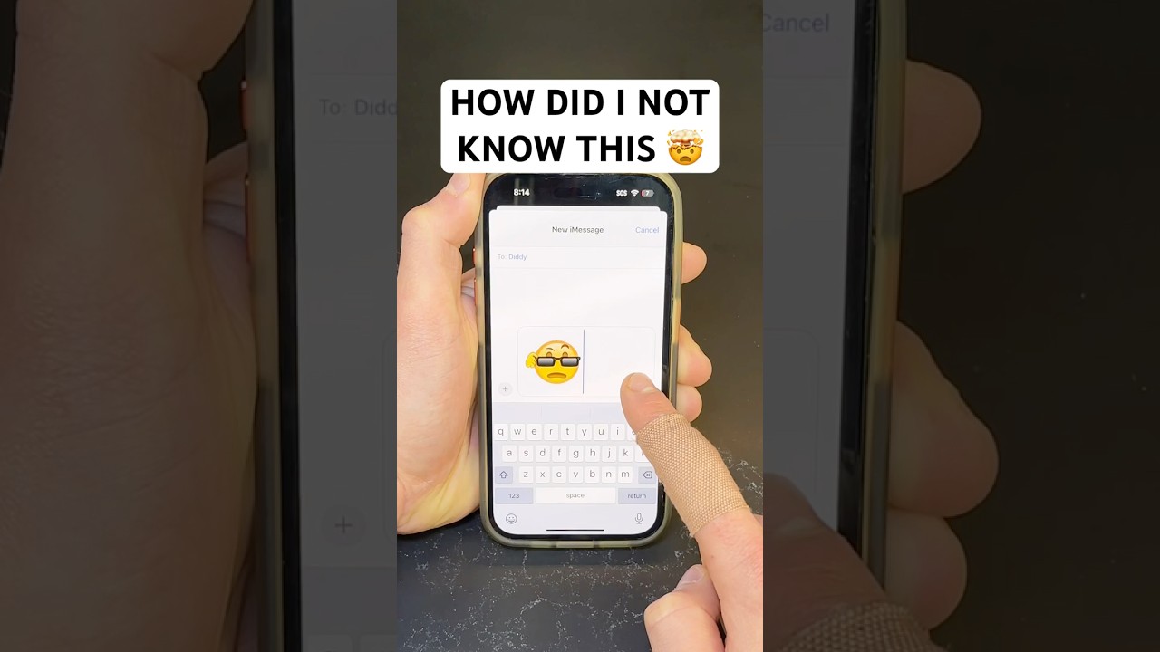 How to make your own emojis 🤯 #iphonetips #iphonetricks #iphonehacks #lifetips #lifehacks