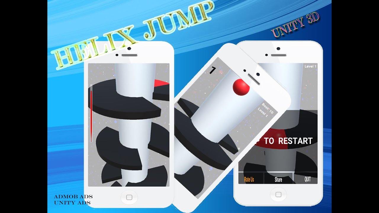 Helix Jump with Full Source Code