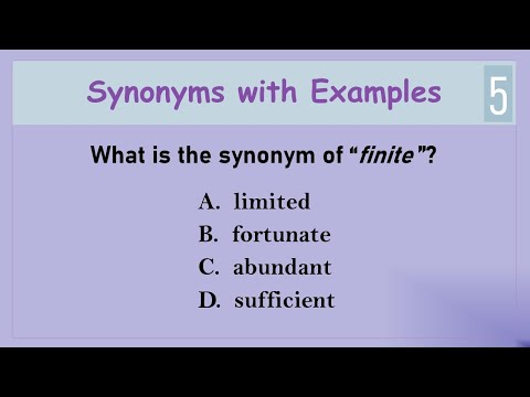 Synonyms with Examples 5 | English Vocabulary Practice Test | Test Your English Vocabulary Skills
