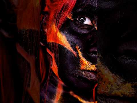 Fire element Makeup 🔥 this halloween 🎃
