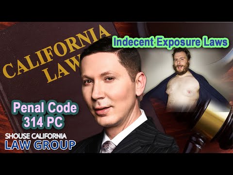 CA Indecent Exposure Laws | Penal Code 314 PC