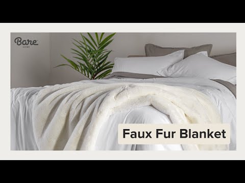 Sophisticated and stylish Faux Fur Blanket
