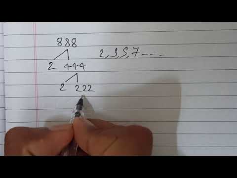factor tree of 888 | prime factor tree |