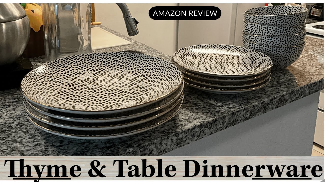 Thyme & Table Black & White Polka Dot Amazon Review