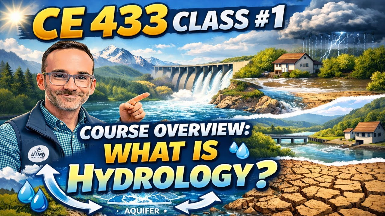Course overview: What is Hydrology? - CE 433, Class 1 (12 Jan 2026)