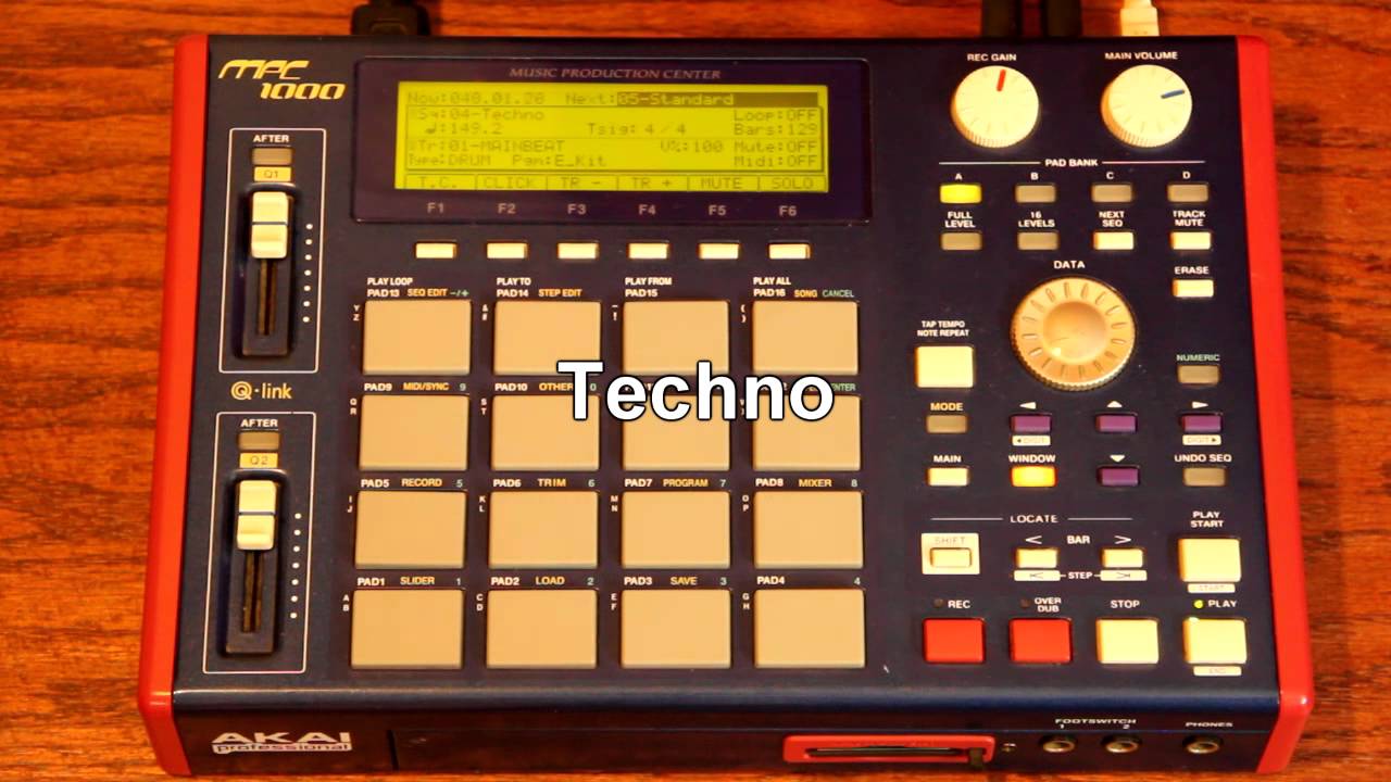Akai MPC1000 internal memory demo