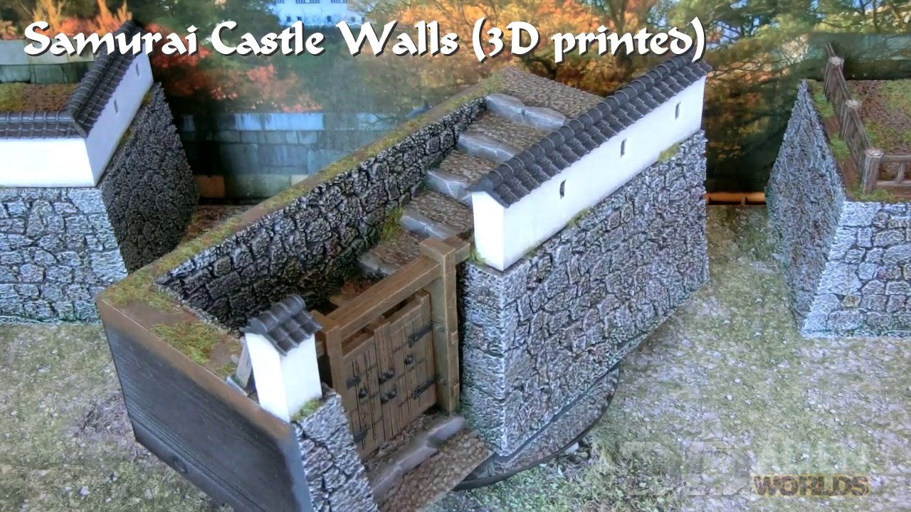 Samurai 3D-Printable Castle Walls