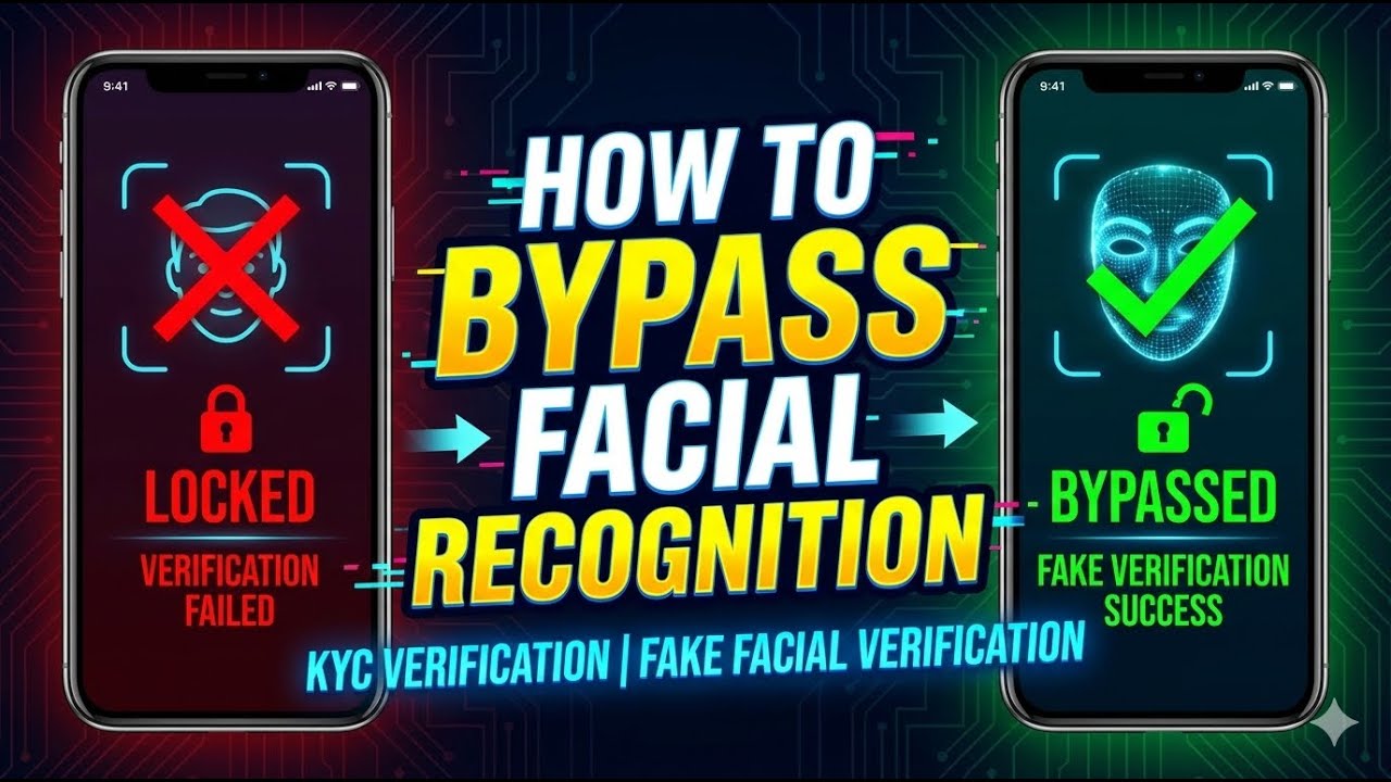 How to Bypass Facial Recognition KYC Verification | Fake Facial Verification|KYC bypass verification