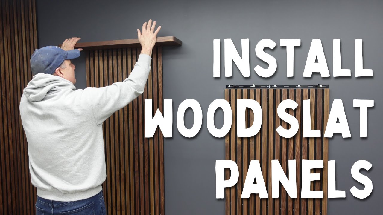 How to Install Wood Slat Wall Panels