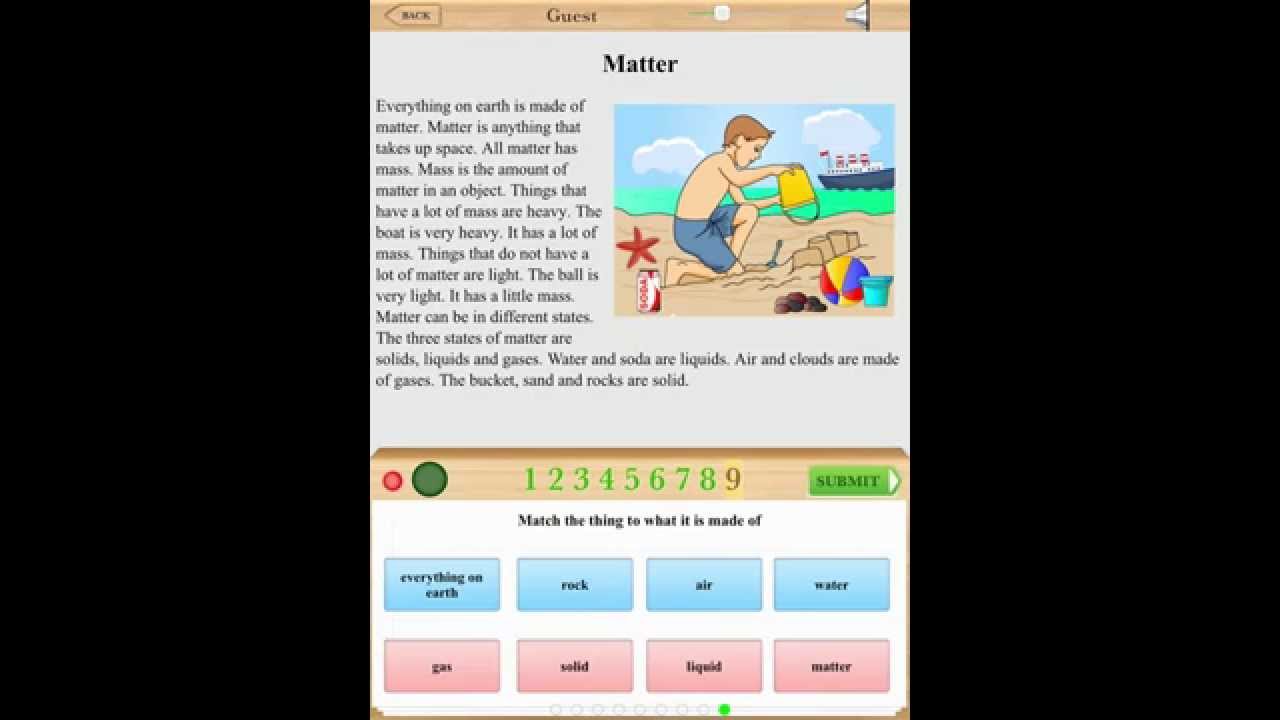 2nd Grade Physical Science - Reading Comprehension