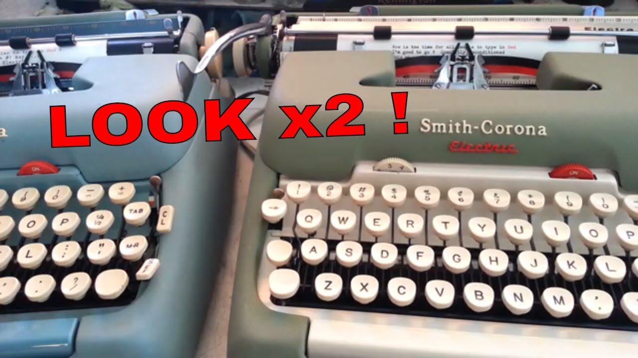 Smith Corona Electric Typewriters 5TE 5LE - Nice Pair from Phoenix Typewriter