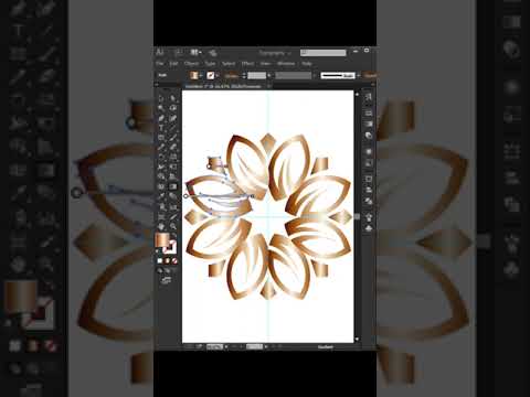 Create a Luxury Golden Flower Logo Design | Adobe Illustrator Tutorials