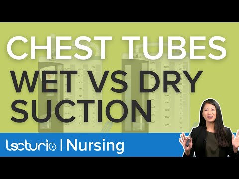 Wet Versus Dry Chest Tube Suction | Similarities & Differences | Nursing Clinical Skills