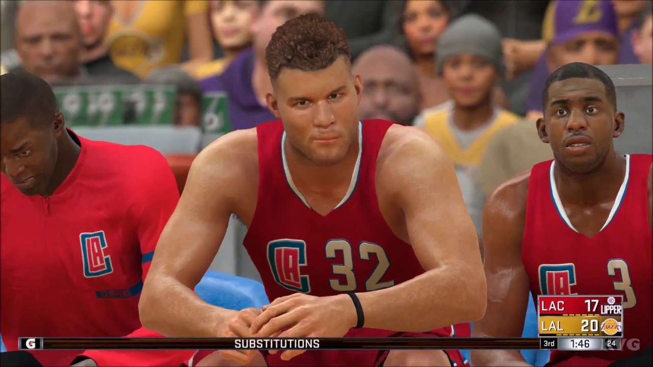 NBA 2K17 - Los Angeles Clippers vs Los Angeles Lakers | Gameplay (PC HD) [1080p60FPS]