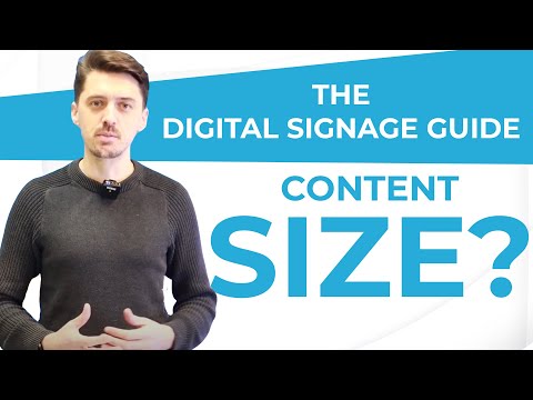 The correct content sizes for your digital signage