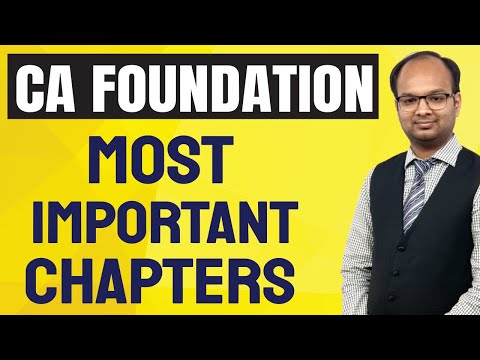 Most Important Chapters For CA Foundation Video Lecture