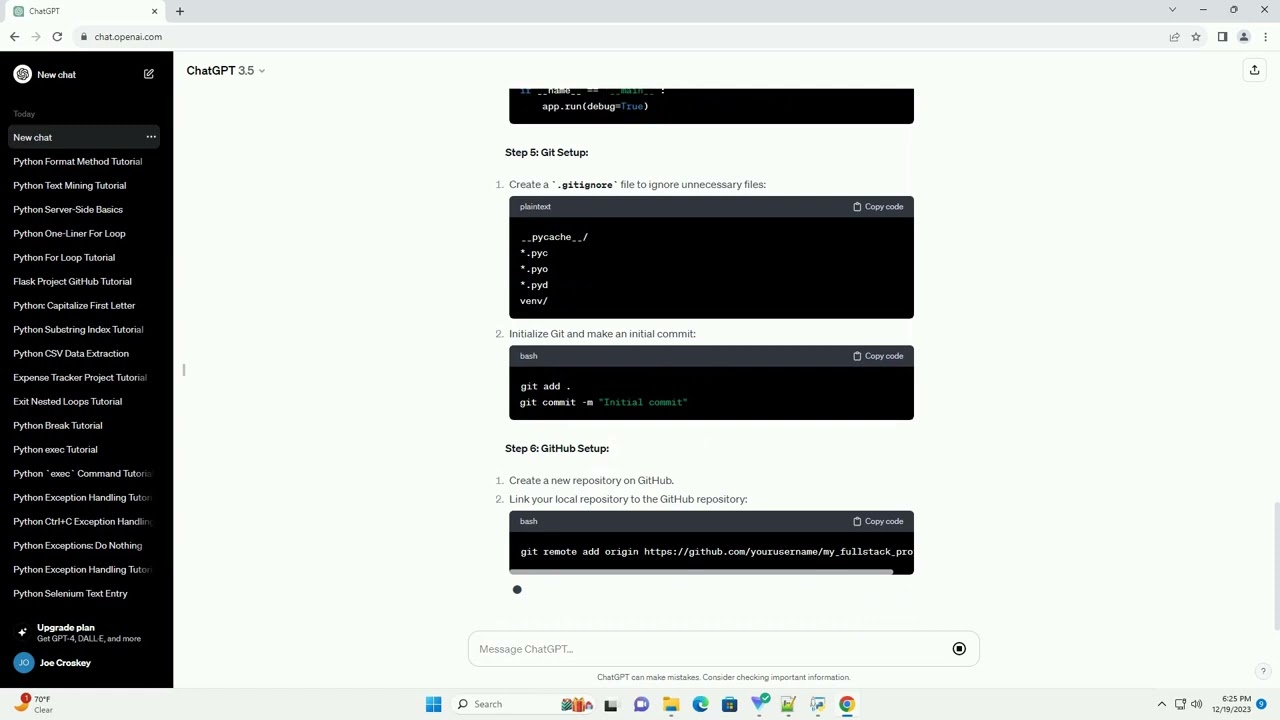 python full stack project github
