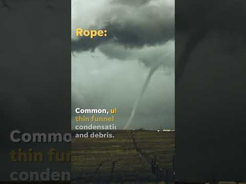 Not all tornadoes are created equally. Witness their differences. #Shorts