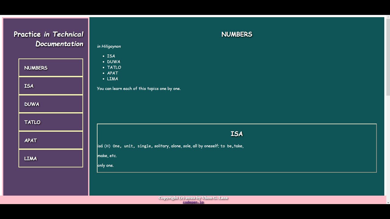 FreeCodeCamp: Technical Documentation Page