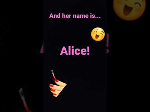 This is the name reveal for the girl I drew