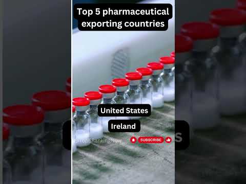 Top 5 pharmaceuticals exporting countries #shorts
