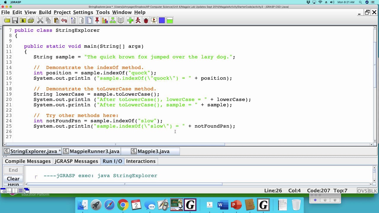 Activity 3: StringExplorer
