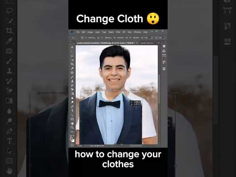 how to change clothes in photoshop #adobe #tutorial #shorts