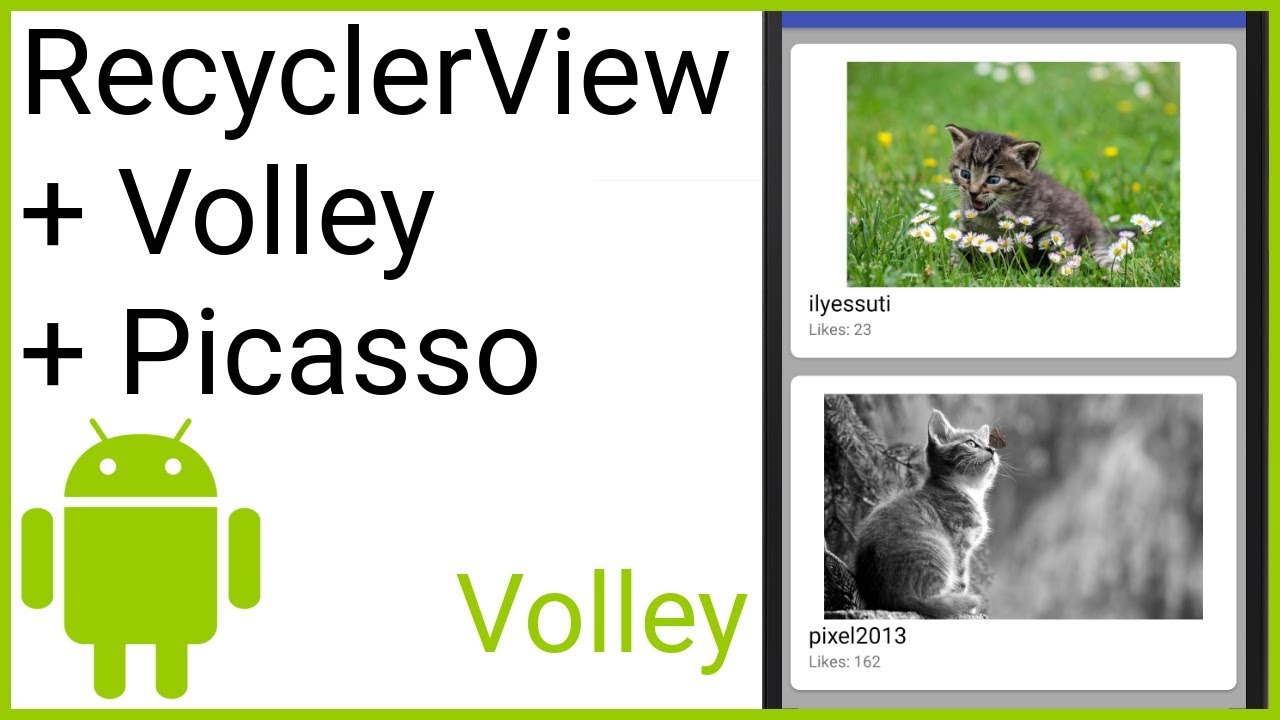 RecyclerView + JSON Parsing - Part 4 - PARSING JSON WITH VOLLEY - Android Studio Tutorial