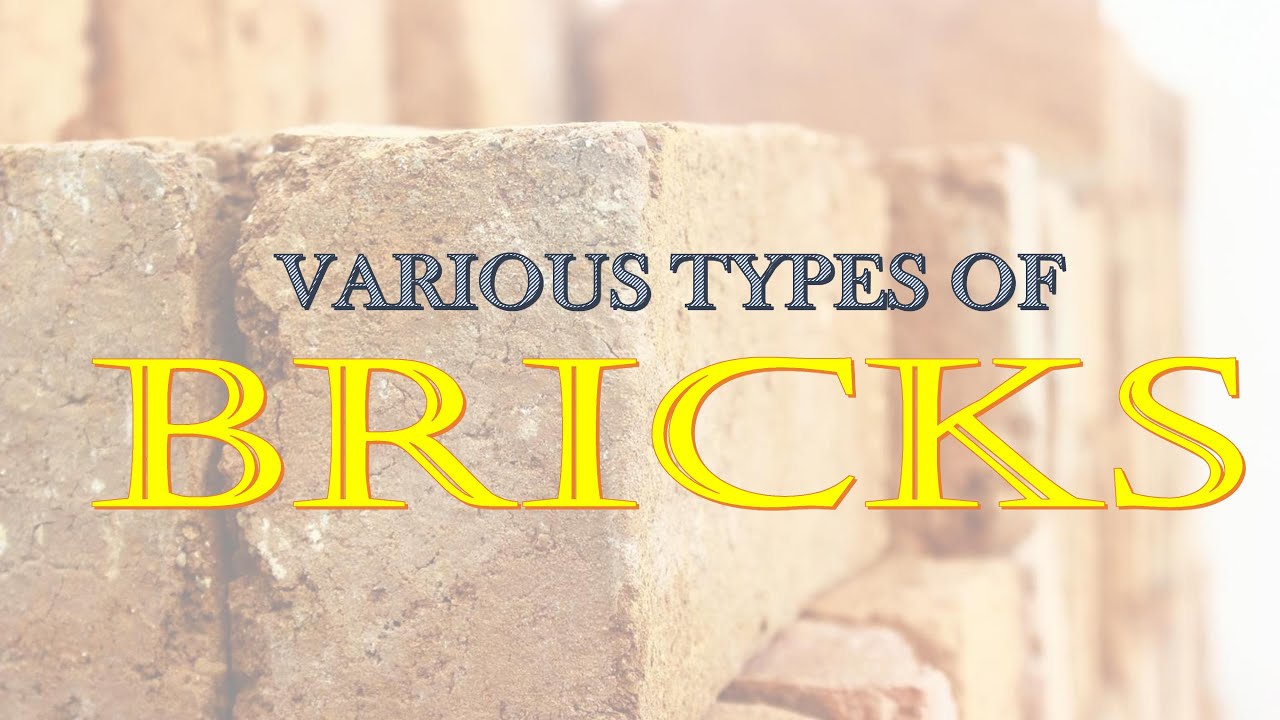 Types of Bricks used for Various Works I Building Materials I Civil Engineering Education